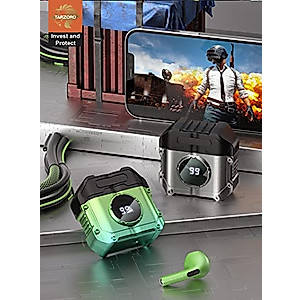 Bluetooth Headphones V5.3 Wireless Earbuds 65Hrs Standby Battery Life with Wireless Charging Case & LED Power Display Deep Bass IPX7 Waterproof Earphones Microphone Stereo Headset for iPhone & Android