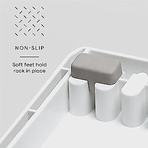 YouCopia StoreMore Cookware Rack Adjustable Pan Organizer, White