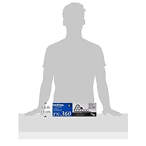Brother Genuine High Yield Toner Cartridge, Black Toner, Page Yield Up To 2,600 Pages, TN360