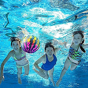 Hiboom Swimming Pool Balls Underwater | Pool Diving Toys Ball with Water Filling Adapter | Cool Exercise Toys That Can Bounce Under Water, Swimming Gifts for Kids, Adults, Family