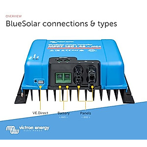 Victron Energy BlueSolar MPPT MC4 150V 45 amp 12/24/36/48-Volt Solar Charge Controller