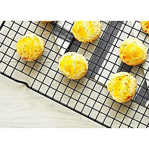 Mokpi Cooling Baking Rack Wire Racks, Size 16.14’’x10’’, Thick Heavy Duty Commercial Quality Grid Rack (Set of 4)