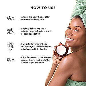 WOW Skin Science Shea Body Butter Almond, Pure Shea Butter for Skin, Body Butters Dry Skin Lotion, Stretch Mark Cream, Hand Lotion for Women, Shea Butter Body Butter Moisturizer Oil (200ml) (Banana)