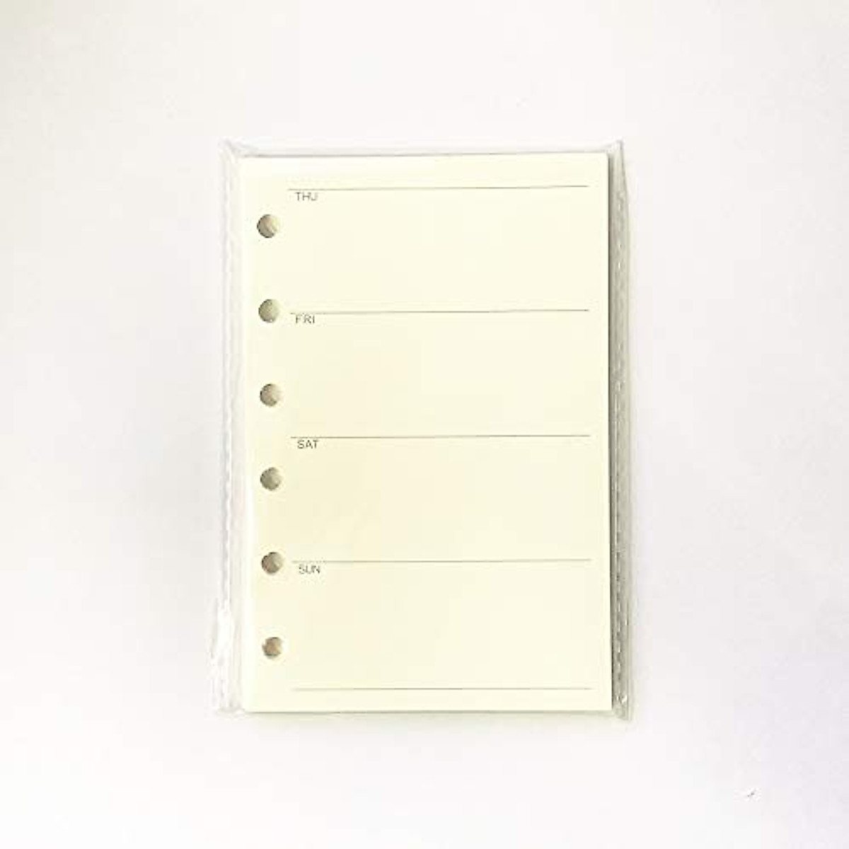 A7 Planner Refill, A7 Agenda Refill for Filofax,Undated, Monday Starts on Left, 6 Hole/100gsm, 45sheets/90pages,4.84 x 3.23'', Harphia(A7 Weekly Plan)