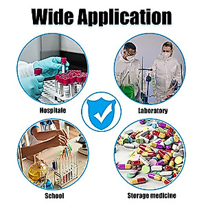 Daarcin Biohazard Specimen Bags,100pcs 6x9in/15x25cm with Biohazard Red Logo Printing, Ziplock Top Sample Bags with Outside Pocket Paperwork Pouch