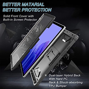 Soke Galaxy Tab A7 Case 10.4 Inch (SM-T500 / T505 / T507),with Built-in Screen Protector, Rugged Full Body Protective Case for 2020 Samsung Galaxy Tab A7 10.4 (Black)