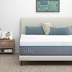 MLILY 12 Inch Queen Memory Foam Mattress in a Box, CertiPUR-US Certified Made in USA, Cooling Gel Foam Mattress, Medium Firm Double Mattress for Pressure Relief, White
