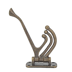OVOV Rustic Tirple Swivle Hook Zinc Alloy Wall Mounted Coat Hook Multifunctional Foldable Decoration Robe Hook(Antique Bronze)