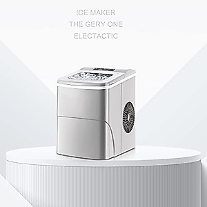 Electactic Ice Maker, Commercial Ice Machine,100Lbs/Day, Stainless Steel Ice Machine with 30 Lbs Capacity, Ideal for Restaurant, Bars, Home and Offices, Includes Scoop