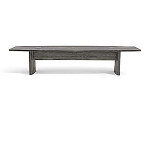 Mayline ACTB12LGS Aberdeen Conference Table, 12', Gray Steel Laminate