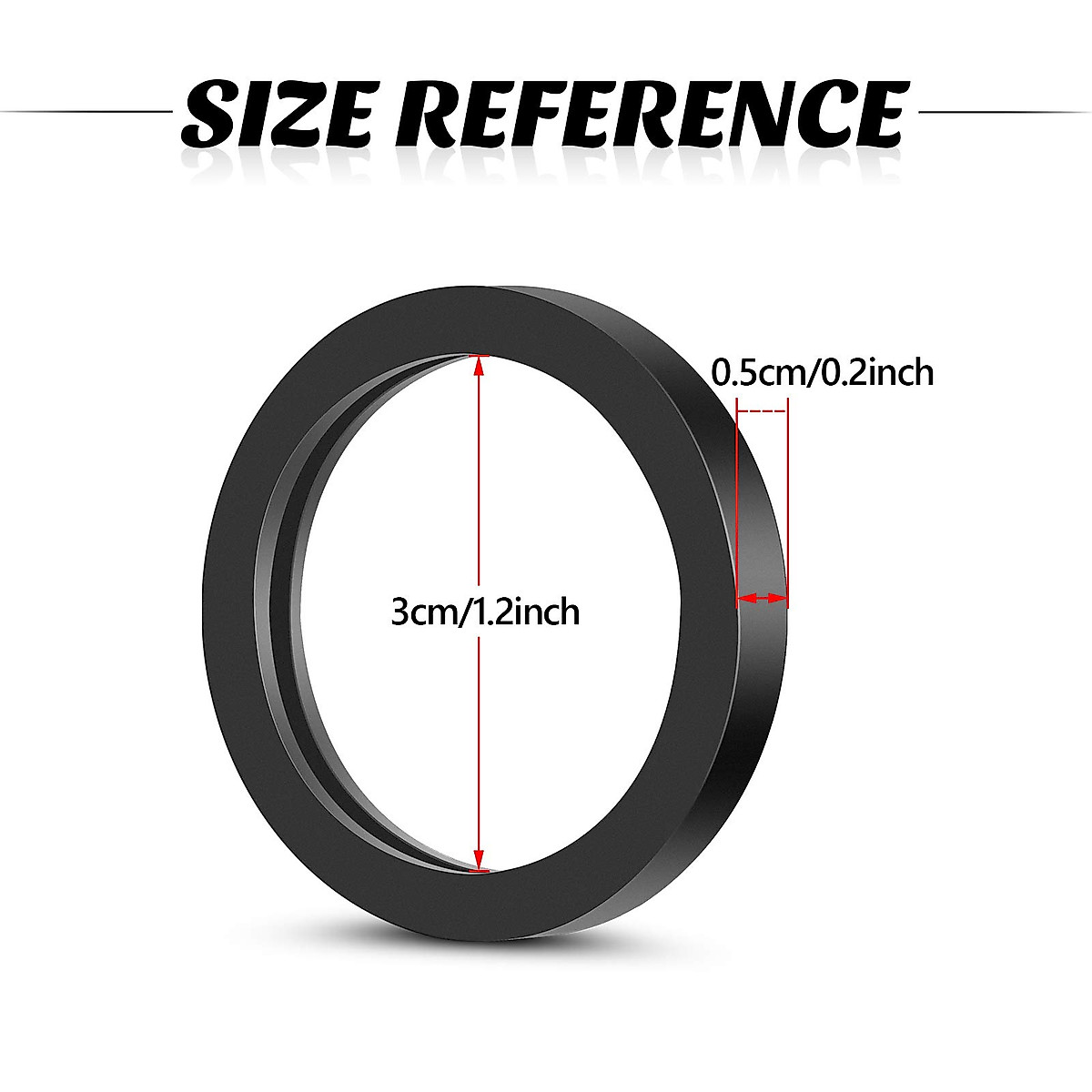 Frienda Gas Can Spout Gaskets Replacement Rubber Ring Can Gaskets Fuel Washer Seals Spout Gasket Sealing Rings Replacement Gas Compatible with Most(20 Pieces)