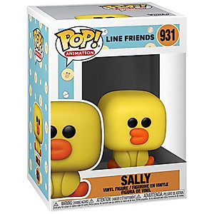Funko Line Friends - Sally Pop! Vinyl Figure (Bundled with Compatible Pop Box Protector Case)