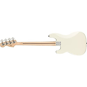 Fender Squier Affinity Series Precision Bass, Olympic White, Maple Fingerboard