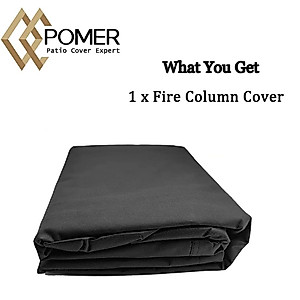 POMER Patio Furniture Covers, 72inch Round Bar Height Table Chair Set Cover Waterproof Outdoor Table Cover for Garden Furniture Set - 72" D x 43" H