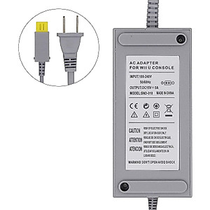 Console Charger for Wii U, AC Adapter Power Supply Replacement for Nintendo WiiU Console (Not Compatible with Nintendo Wii)