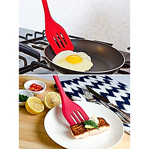 StarPack Basics Silicone Basting Brush - High Heat Resistant to 480°F, Hygienic One Piece Design, Pastry, Grill & BBQ Brush (Cherry Red)