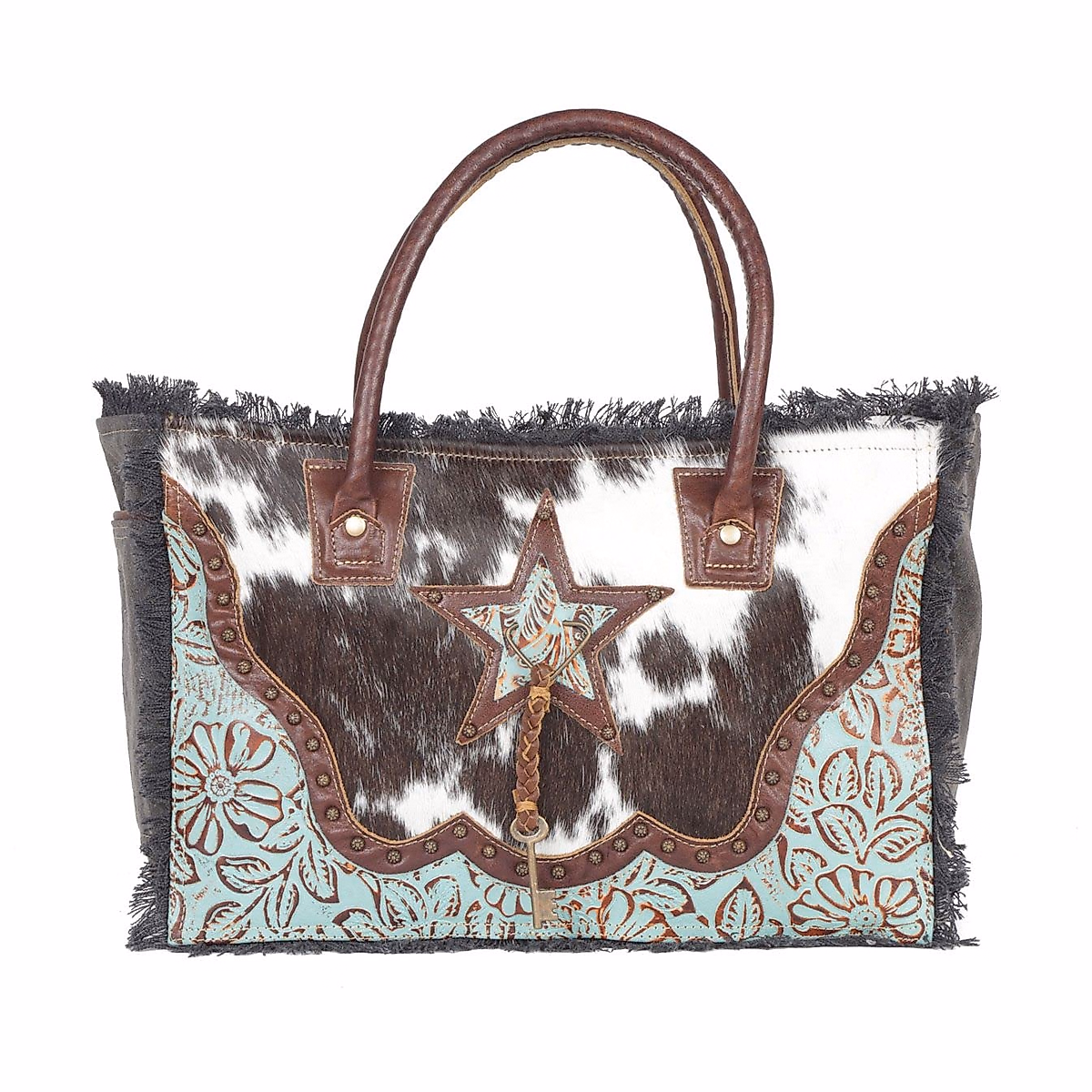 Myra Bag Articulate Canvas & Hairon Bag S-4399