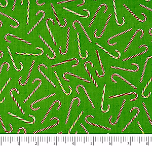 SINGER® Fabrics - 100% Cotton, Christmas Collection, Santas Candycane, Cut by The Yard