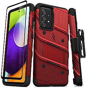 ZIZO BOLT Series Galaxy A52 5G Case Red & Black
