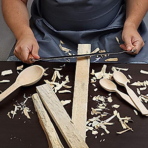 Draw-Knife. Straight Draw Shave with High Carbon Steel Blade. Hight Quality Wooden Handles - STAMESKY (9' INCH WORKABLE Blade)