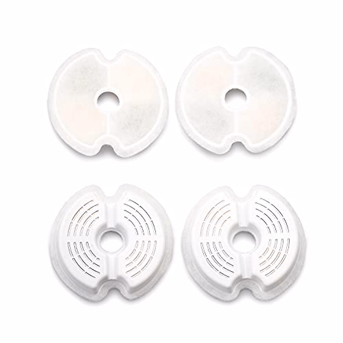 Cepheus Cat Water Fountain Replacement Filters, 8 Packs Pet Fountain Carbon Filters for Stainless Steel Cat Water Fountain, Automatic Pet Drinking Fountain