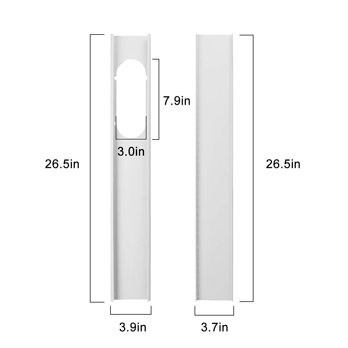 Forestchill Portable Air Conditioner Window Kit Replacement, Adjustable Window Sealing Plate, Max length 51.2 in