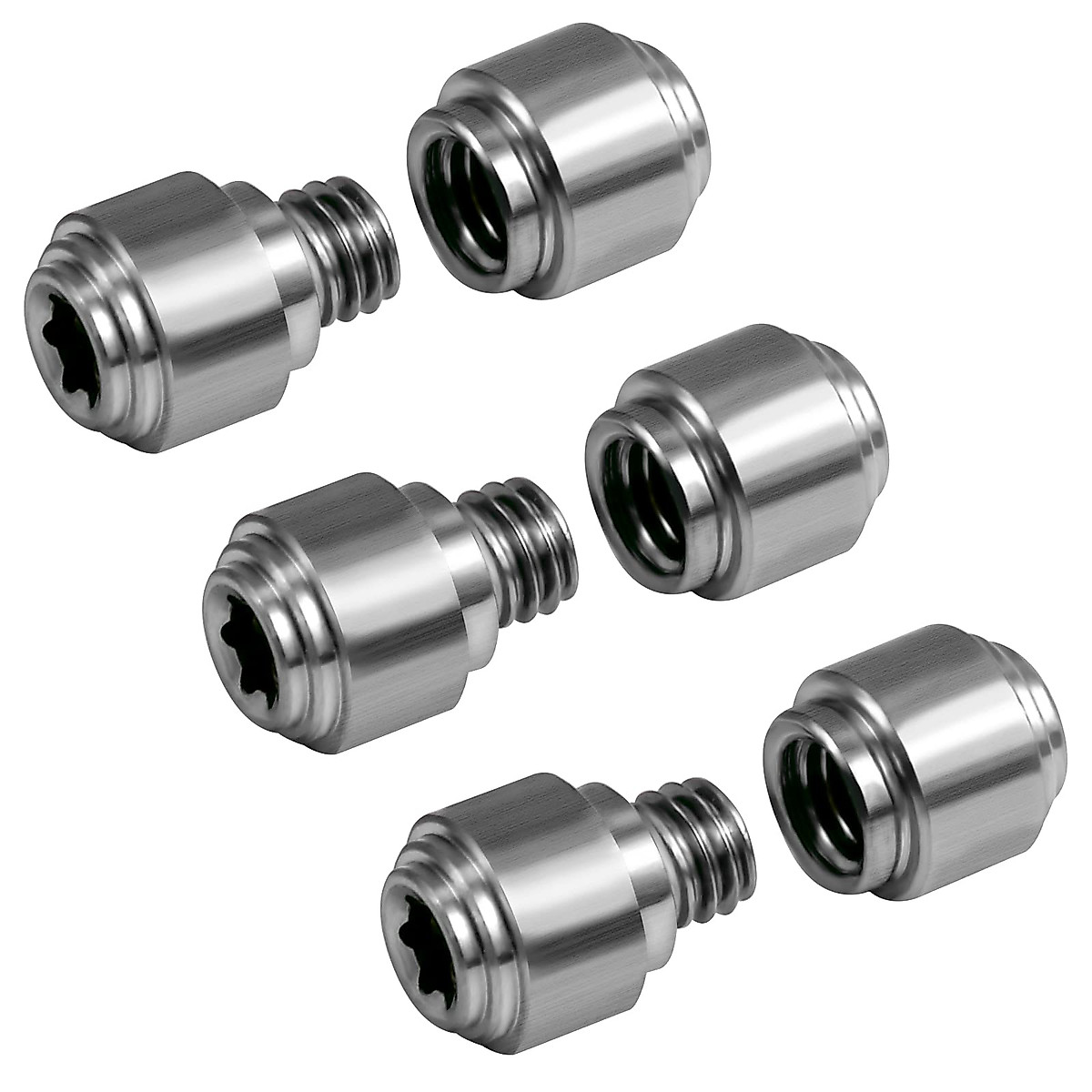 SAVITA 3 Sets Thumb Studs, Titanium Screws Replacement Thumb Studs Pocket Blade Screws for Benchmade 535 Bugout (Silver)