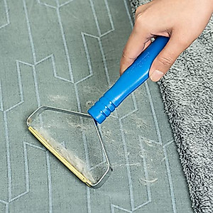 PetLovers EzLint Pet Hair Remover - Reusable Dog and Cat Fur Removal Tool, Portable Carpet Scraper & Rake for Couches, Furniture, Rugs, Mats, and Clothes