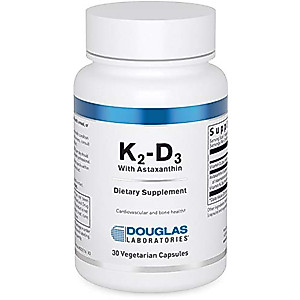 Douglas Laboratories K2-D3 with Astaxanthin | Antioxidant Support for Bones, Immune Function, and Vascular Health* | 30 Capsules