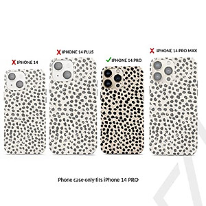 BURGA Phone Case Compatible with iPhone 14 PRO - Wireless Charging Compatible, Hybrid 2-Layer Hard Shell + Silicone Protective Case, Heavy Duty Protection, Almond Latte