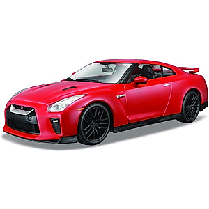 Bburago B18-21082 Nissan GT-R 2017" Diecast Model Kit, 1:24 Scale, Assorted Colors