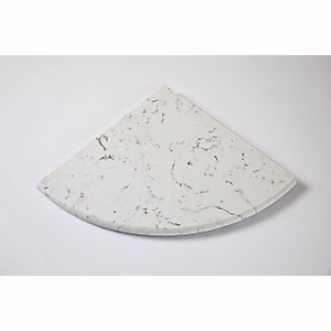 Natural Stone Accessories Shower Corner Shelf MM Quartz Statuary Size 9"x 9" Both Sides Polished