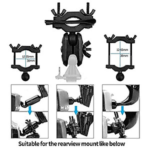 Universal Dash Cam Mount Rear View Mirror Holder with 16 Different Joints Compatible with APEMAN, Falcon F170, Old Shark, Peztio, Rexing V1P, Roav, UGSHDI, Z-Edge and Most Car Dash Camera