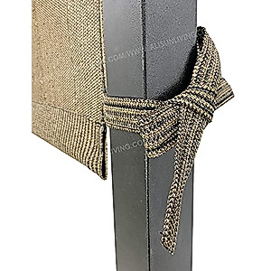 ALISUN Universal Pergola Canopy Top for 8-ft x 10-ft Pergola Structure - Brown (Canopy Fabric Top Only, Size: 196-inch x 88-inch) (Polyethylene (PE), Brown)