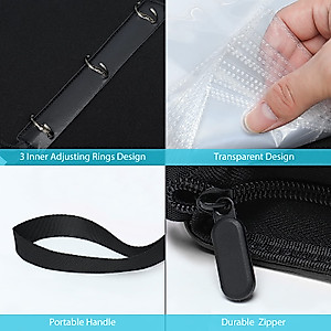 MOSISO Cards Binder Carrying Case Compatible with Trading Cards, 9 Pocket Game Cards Collection Binder Holder 900 Sheets Display Sleeve Album Folder Storage Case with Handle & Zipper, Black