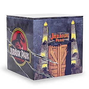 Jurassic Park Tin Storage Box Cube Organizer With Lid | 4 Inches