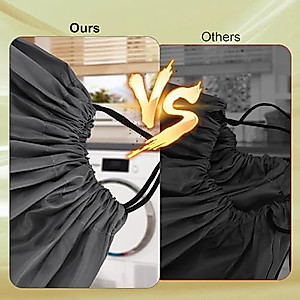 Laundry Bag - Locking Drawstring Clos.XL Travel Laundry Bag, Machine Washable Dirty Clothes Organizer, Large Enough to Hold 4 Loads of Laundry, Easy Fit a Laundry Hamper or Basket （gray，4" x 36")