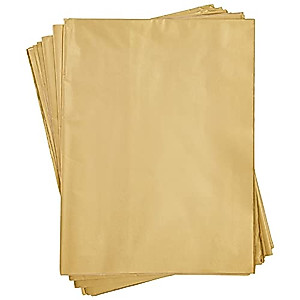 Gold Tissue Paper for Gift Wrapping Bags and Birthday Party (60 Sheets, 20 x 26 in)
