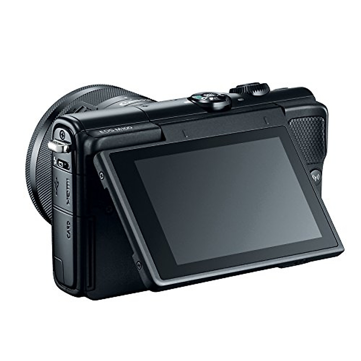 Canon EOS M100 Mirrorless Camera w/ 15-45mm Lens & 55-200mm Lens - Wi-Fi, Bluetooth, and NFC enabled (Black)