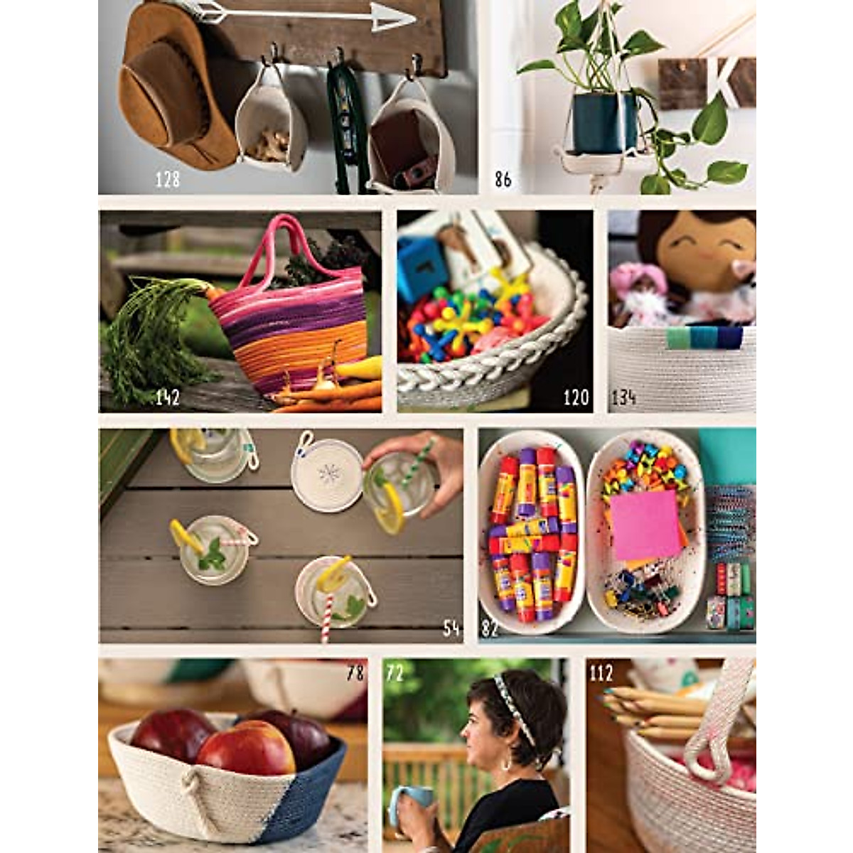 Zigzag Rope Sewing Projects: 16 Home Accessories to Make with a Simple Stitch (Landauer) Learn the Craft of Sewing with Rope - Create Durable and Decorative Bags, Bowls, Baskets, Trivets, and More