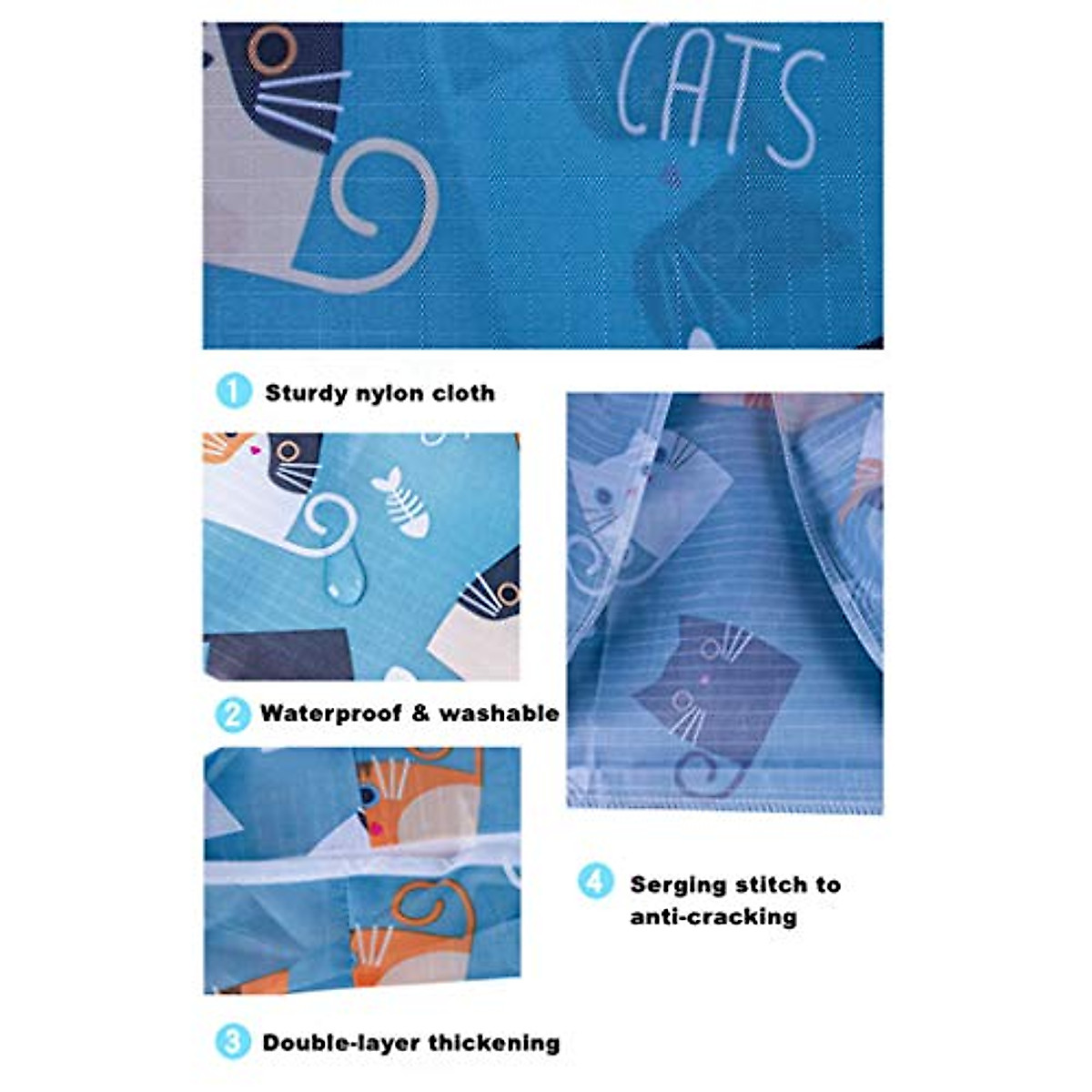 ALIMITOPIA Shopping Bags,Reusable Folding Waterproof Grocery Polyester Bags Totes Foldable Carrier Bags with Self Pouch(4pcs)