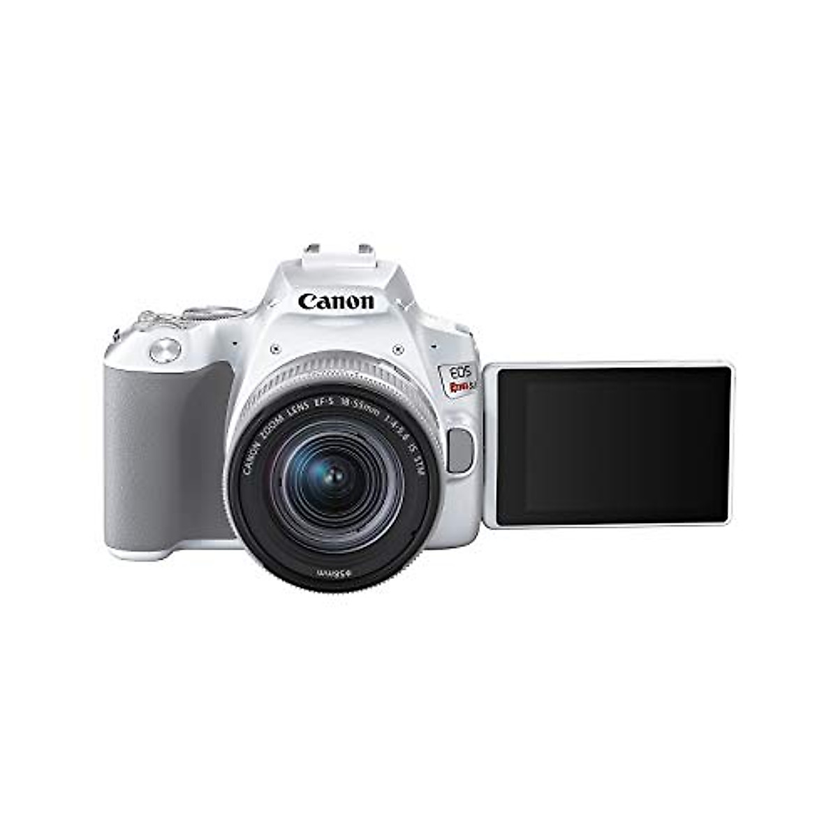 Canon EOS Rebel SL3 Digital SLR Camera with EF-S 18-55mm Lens Kit, Built-in Wi-Fi, Dual Pixel CMOS AF and 3.0 inch Vari-Angle Touch Screen, White