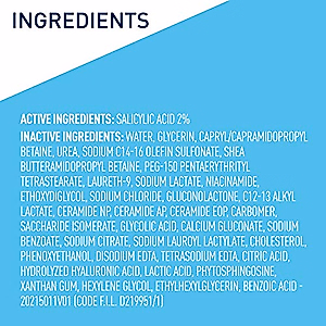 CeraVe Cleanser for Psoriasis Treatment | With Salicylic Acid for Dry Skin Itch Relief & Latic Acid for Exfoliation | Fragrance Free & Allergy Tested | 8 Ounce