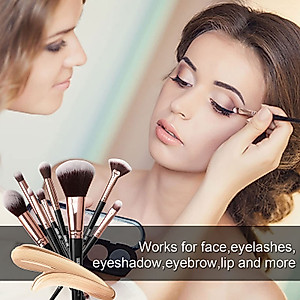 Makeup Brushes Set, 20 Pcs Professional Travel Make Up Brushes, Foundation Eyeshadow Blush Brush, Kabuki Blending Concealers Face Powder Eye Makeup Brush Sets（Black Gold)