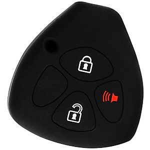KeyGuardz Keyless Entry Remote Car Key Fob Outer Shell Cover Rubber Protective Case For Toyota Corolla 4Runner Yaris Scion Tc