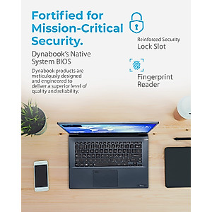 dynabook Tecra A40-J1418 Laptop, 11th Gen Intel Core i7-1165G7, Windows 10 Pro, 16 GB RAM, 512 GB SSD, 14" FHD Display, Thin & Lightweight, Spill-Resistant Backlit Keyboard (PMM10U-0CW049)