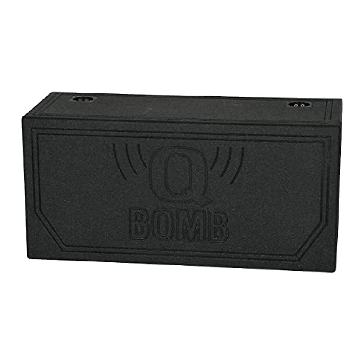 Q Power QBomb Dual Vented Horn Ported Subwoofer Box Finished with Bed Liner