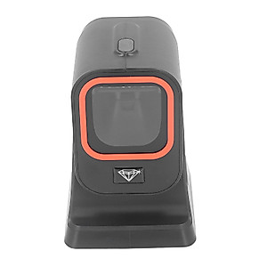 1D 2D Desktop Barcode Scanner, Automatic Sensing Omnidirectional Handsfree USB QR Barcode Reader, QR Barcode Scanner for Warehouse, Supermarket, Retail Store