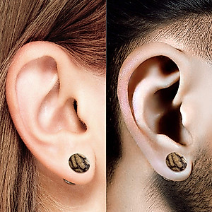 BIG GAUGES Pair of Batik Wood 1/2 Inch Gauge 12mm Double Flared Saddle Piercing Jewelry Ear Stretcher Earring Flesh Solid Plugs BG5267