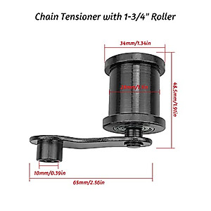 EMIHO Chain Tensioner with 1-3/4 Inch Roller Fit for 212cc 196cc 6.5Hp Coleman Powersports CT200U Trail CT200U-EX BT200X Hensim Baja Heat Warrior MB165 TrailMaster MB200 Mini Bike Parts Motorsports
